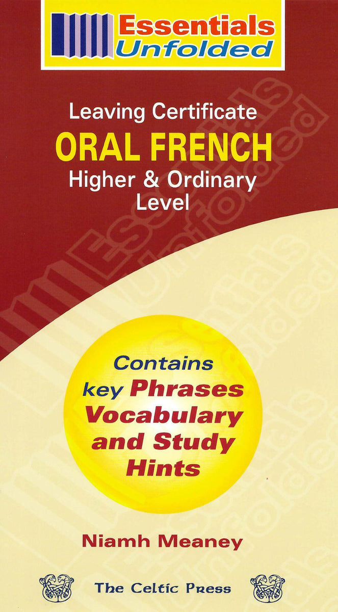 Essentials Unfolded - Leaving Cert - Oral French – Schoolbooks.ie