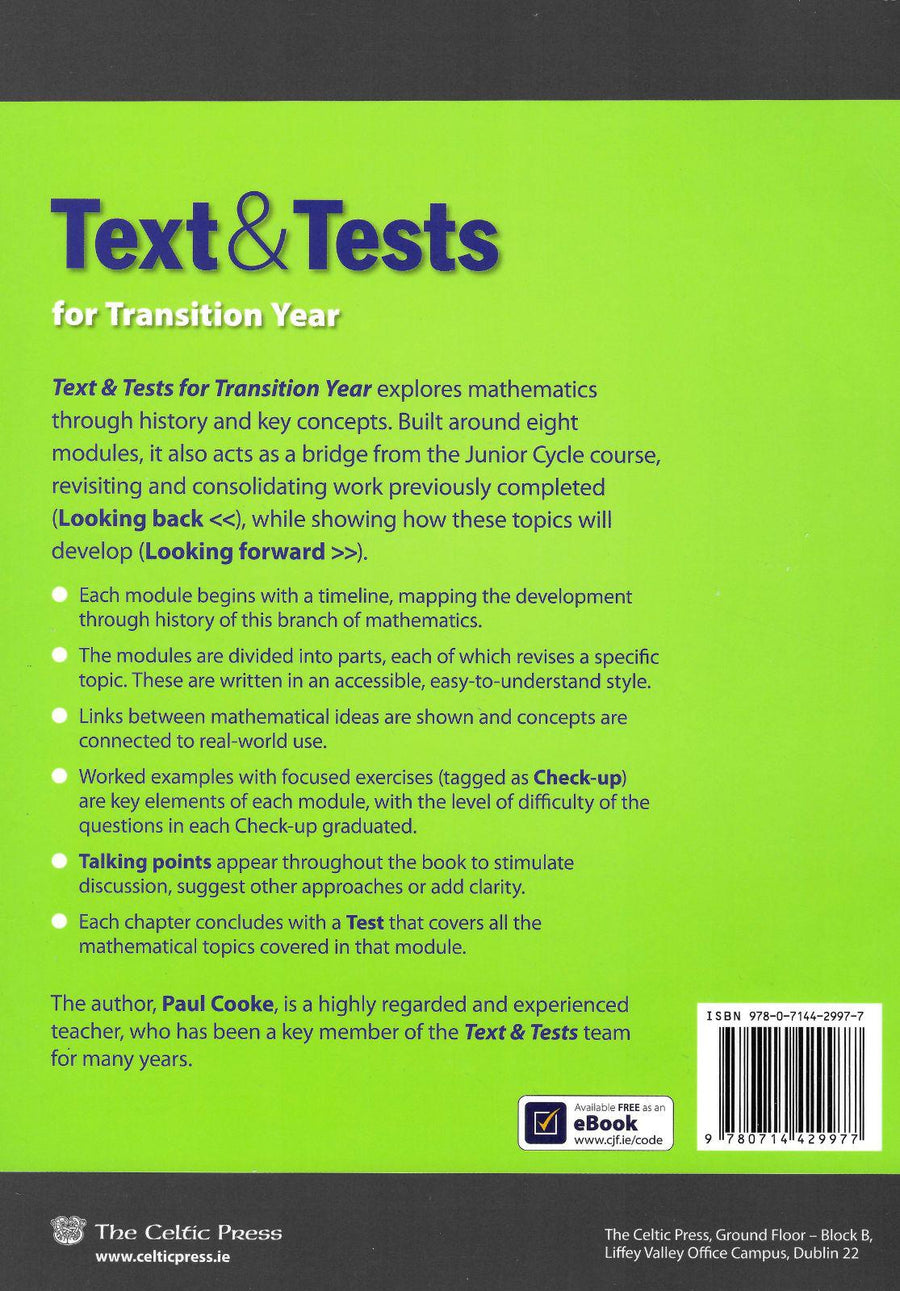 Text and Tests - Transition Year – Schoolbooks.ie