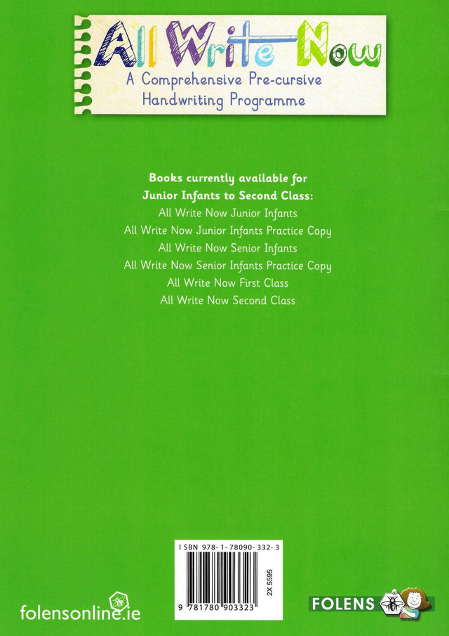 All Write Now - 1st Class - Workbook – Schoolbooks.ie