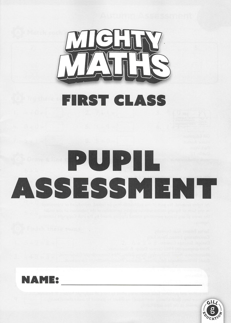 Mighty Maths - Pupils Book & Assessment Book - Set - 1st Class ...