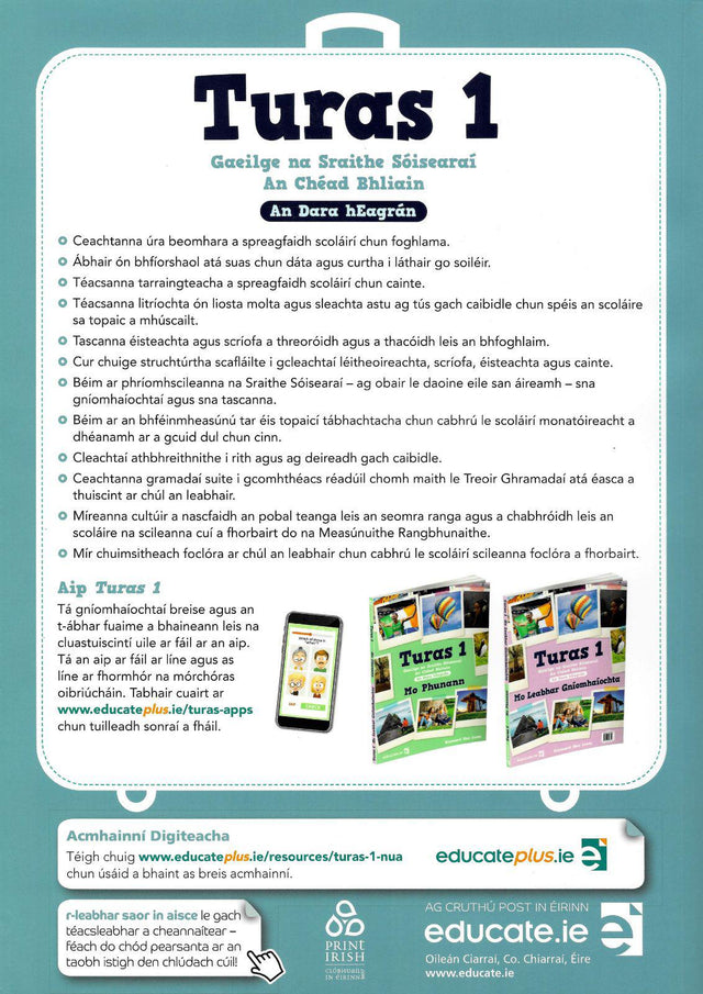 Turas 1 - Textbook & Portfolio & Activity Book - Set - 2nd / New Editi ...