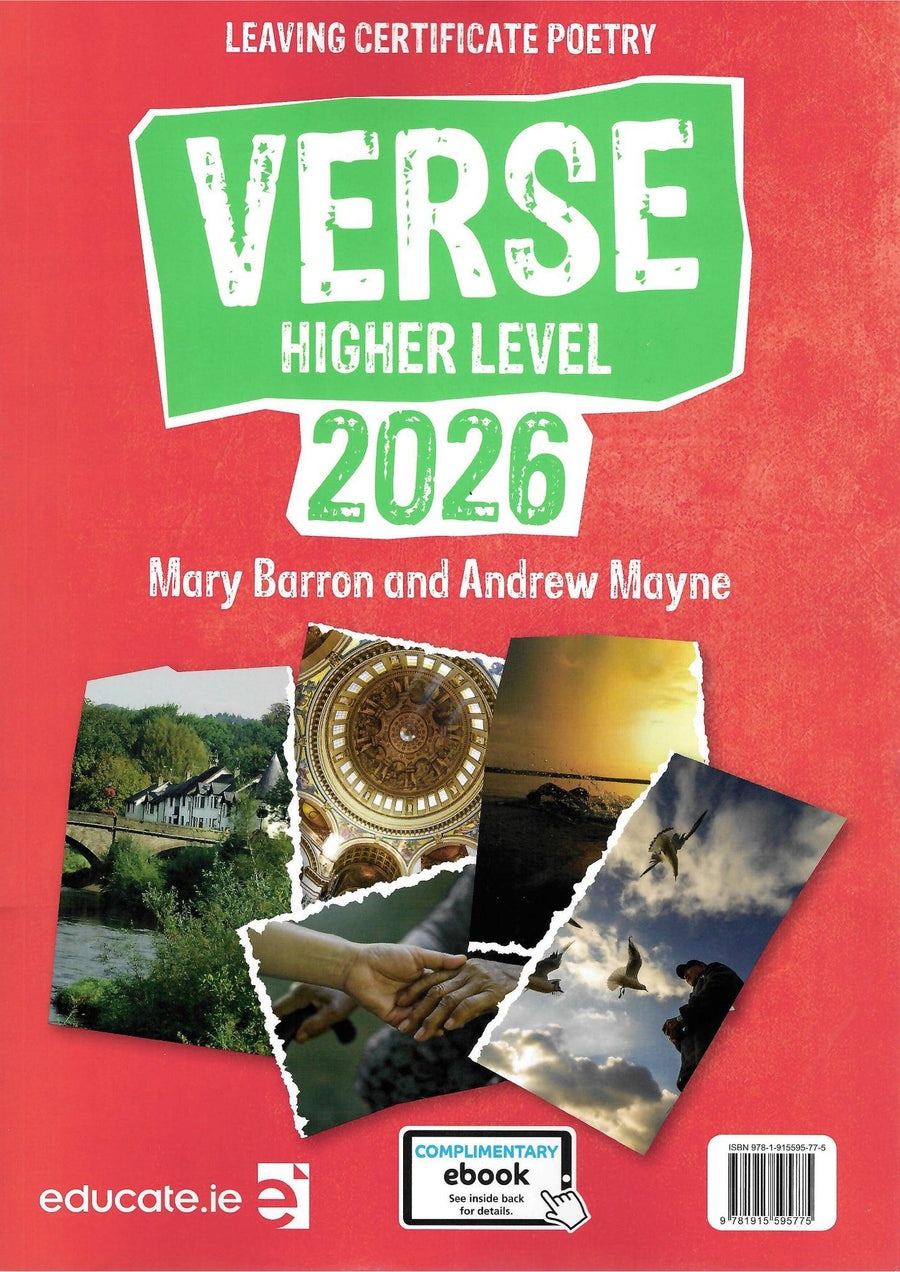 Verse 2026 - Leaving Cert Poetry - Higher Level - Set – Schoolbooks.ie