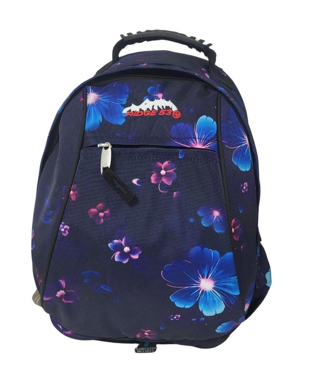 Ridge 53 - Abbey Backpack - Flora - Luminous Flower – Schoolbooks.ie