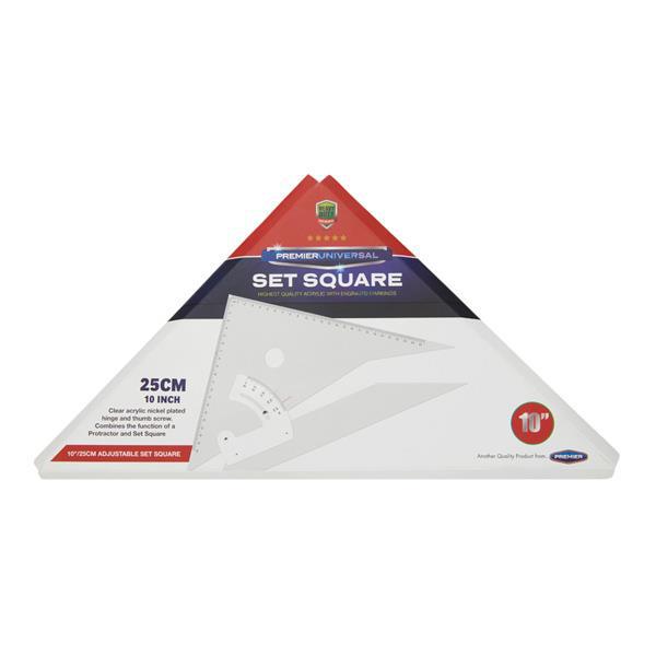 Premier Universal - 10"/25cm Adjustable Set Square