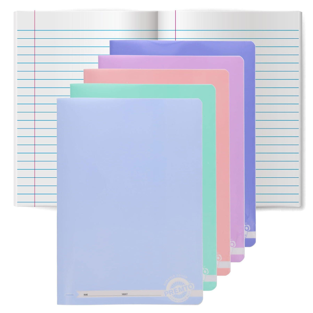 Premto - Manuscript Book - Durable Cover - A4 - 120 page - Pack of 5 ...