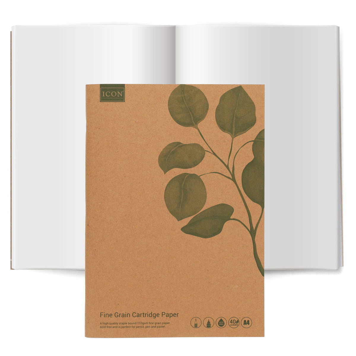 Icon - Kraft Sketch Book - A4 - 80 Page – Schoolbooks.ie