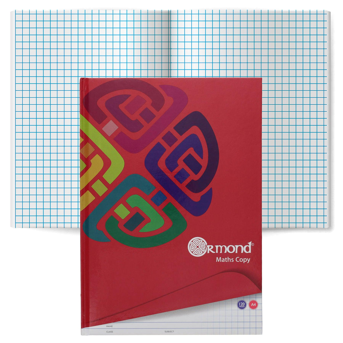 Ormond - A4 - 120 Page - Hardcover - Maths Copy Book – Schoolbooks.ie