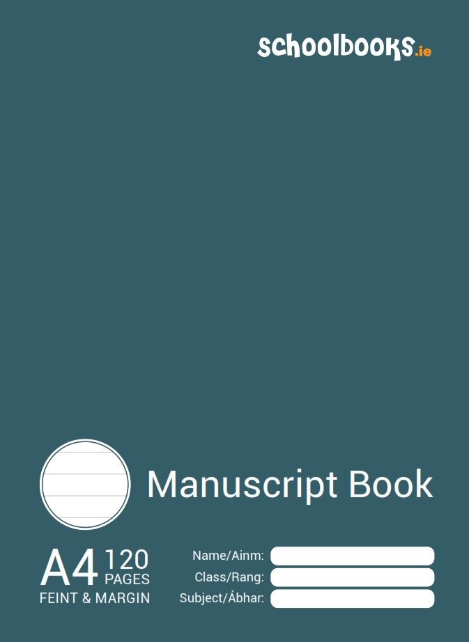 Schoolbooks.ie - A4 Manuscript Book - 120 Page - Navy