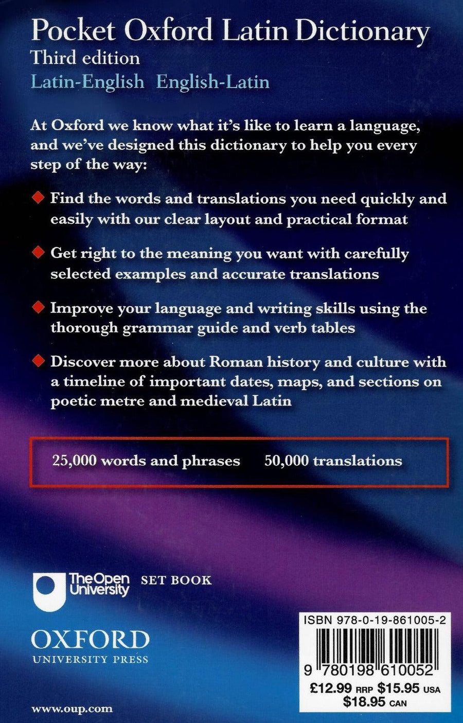 Pocket Oxford Latin Dictionary – Schoolbooks.ie