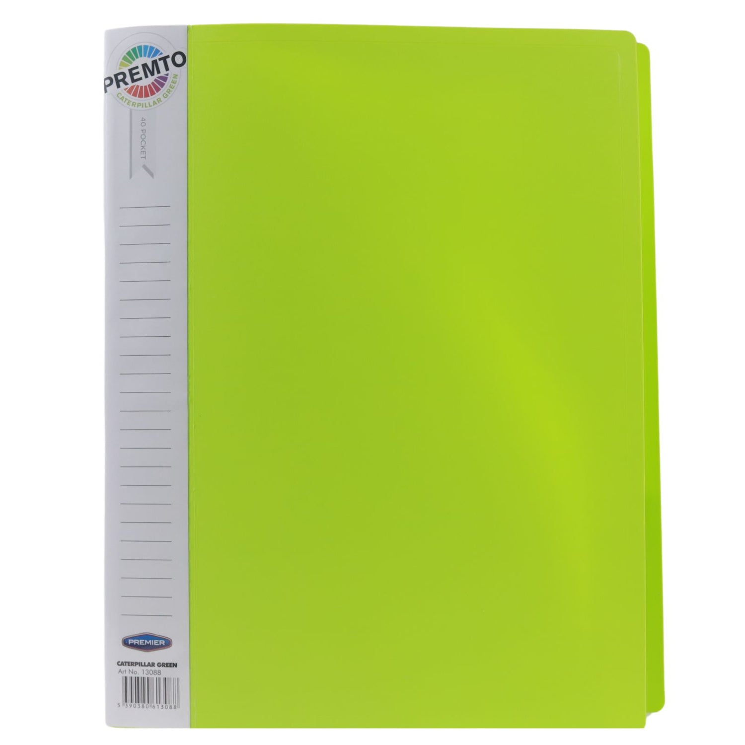 Premto - A4 40 Pocket Display Book - Caterpillar Green – Schoolbooks.ie Premto - A4 40 Pocket Display Book - Caterpillar Green – Schoolbooks.ie