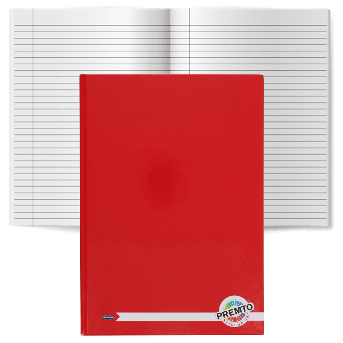 Premto - A4 160pg Hardcover Notebook - Red – Schoolbooks.ie
