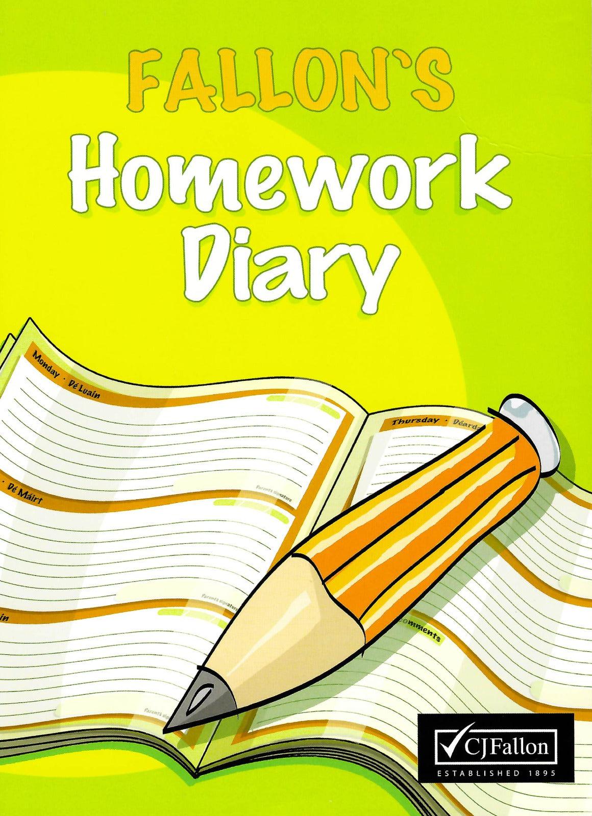 Fallons Homework Diary