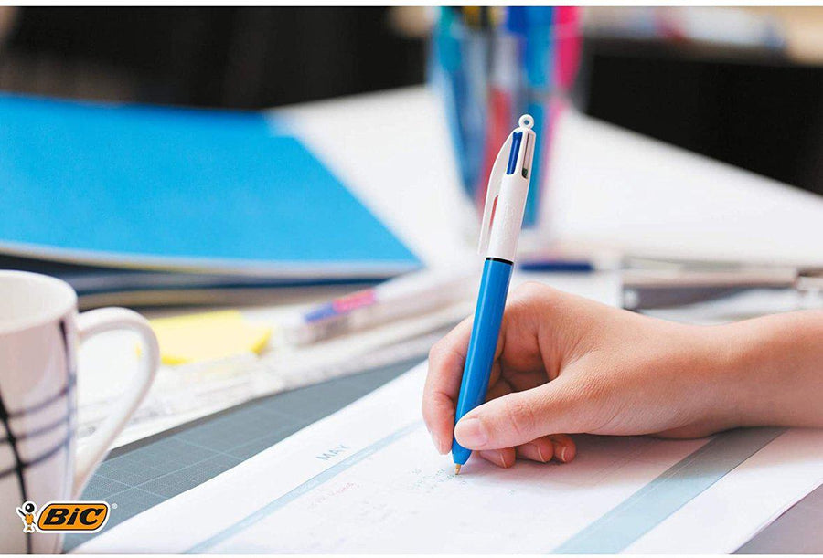 BIC - Card 3 Original 4 Colour Retractable Biros – Schoolbooks.ie
