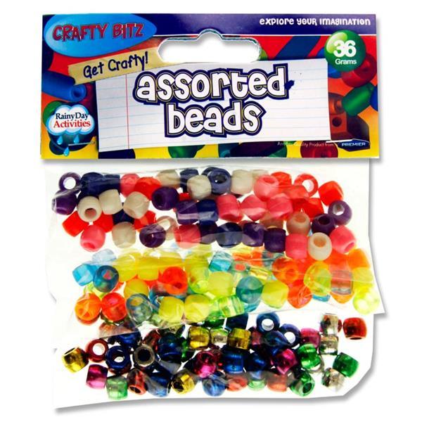 Crafty Bitz Assorted Colour Beads - 36g – Schoolbooks.ie