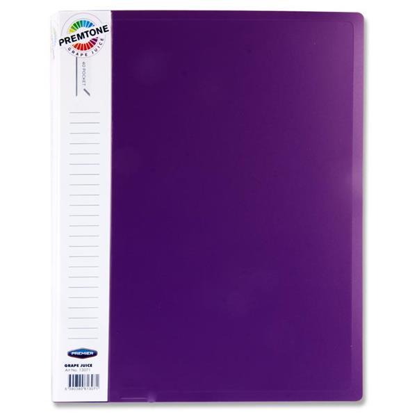 Premto - A4 40 Pocket Display Book - Grape Juice – Schoolbooks.ie Premto - A4 40 Pocket Display Book - Grape Juice – Schoolbooks.ie