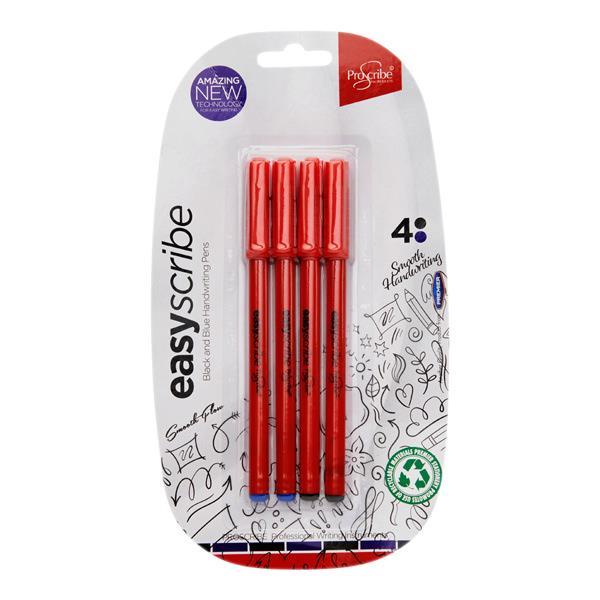 ProScribe - Handwriting Pens - 2 Blue + 2 Black – Schoolbooks.ie