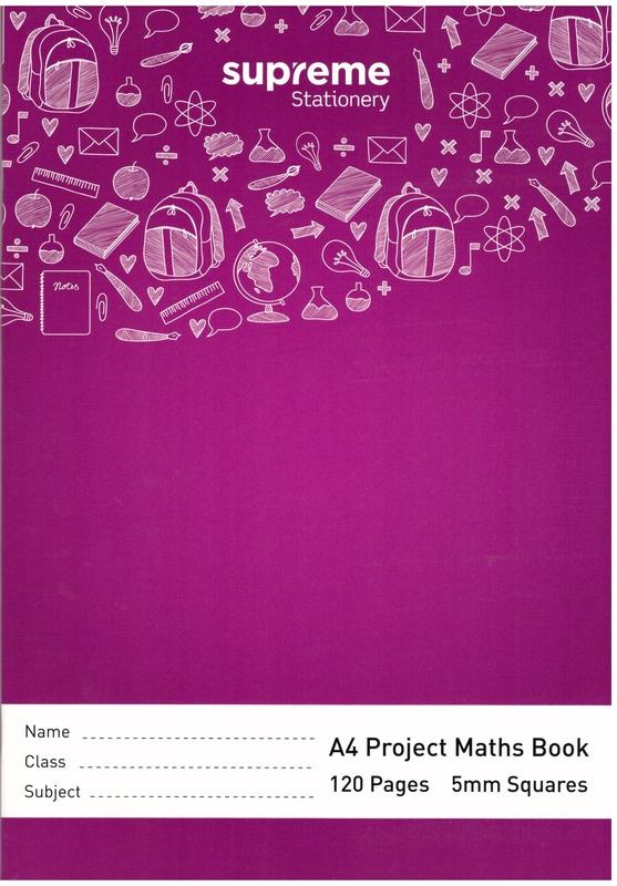 Project Maths Book A4 - 5mm Square - 120 Page – Schoolbooks.ie