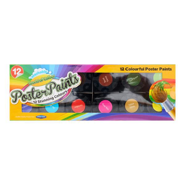 World Of Colour - 12 x 15g Poster Paints
